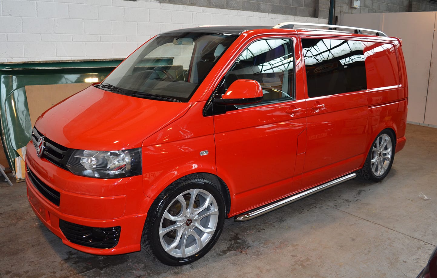 Red Face-Lift VW T5 Camper - Welsh Coast Campers